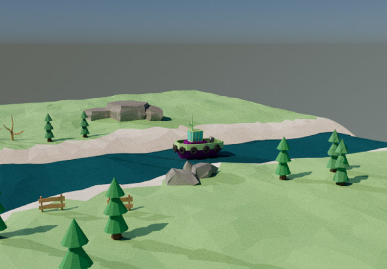 How To 3D Model Low Poly Scene and Terrain – APaintingForTheArtist.com – Web Design Tutorials ...