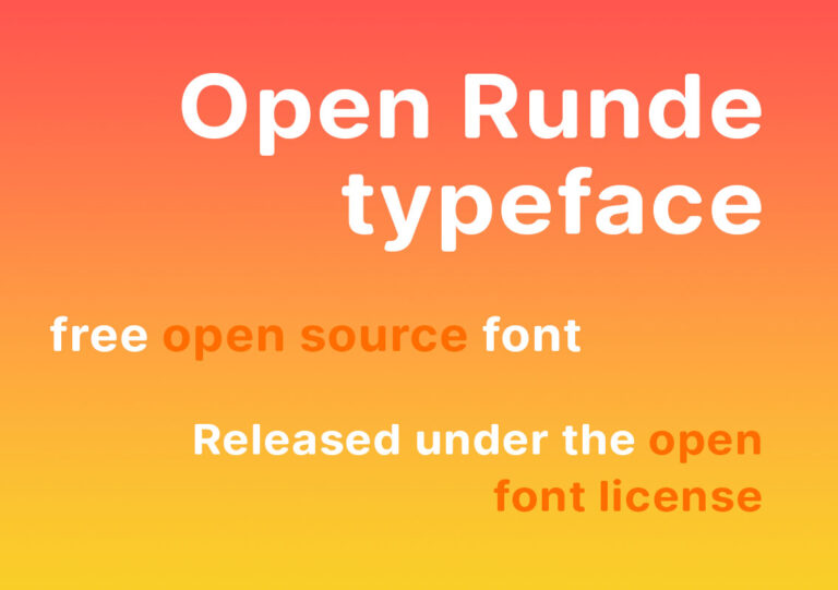 A free open source, rounded sans serif font, Open Runde Typeface ...